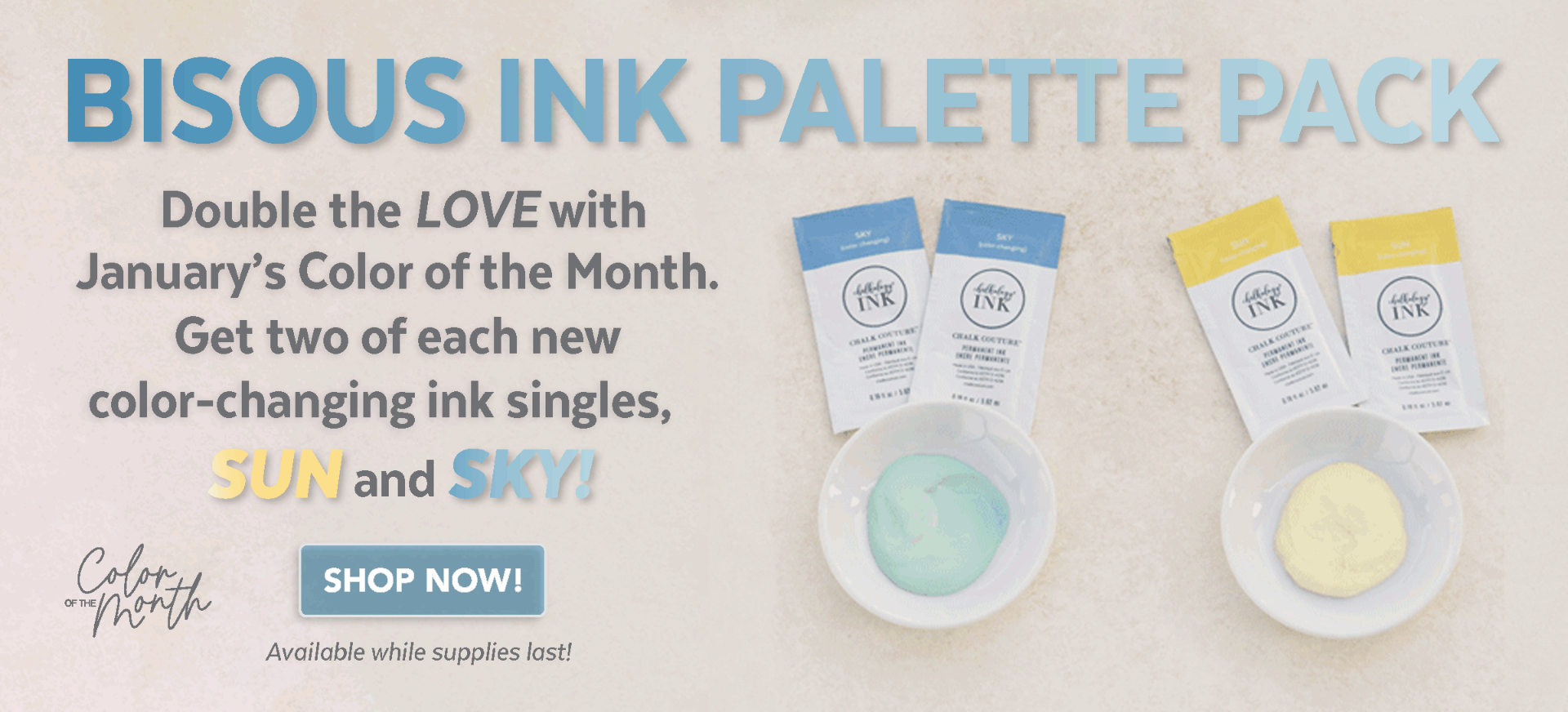 Bisous Ink Color Palette - Chalk Couture | Chalk Camp by Jill Hagner